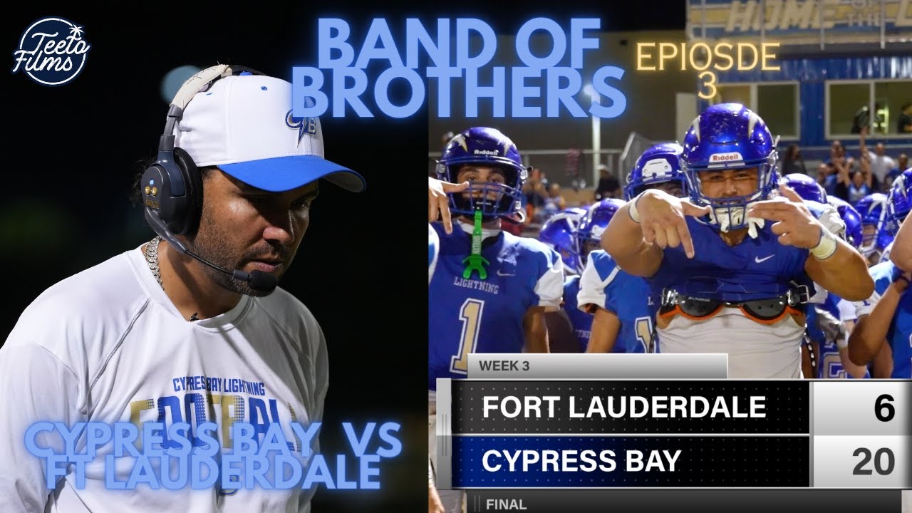 CYPRESS BAY FOOTBALL VS FORT LAUDERDALE || 99 YARD SCHOOL RECORD RUN ...