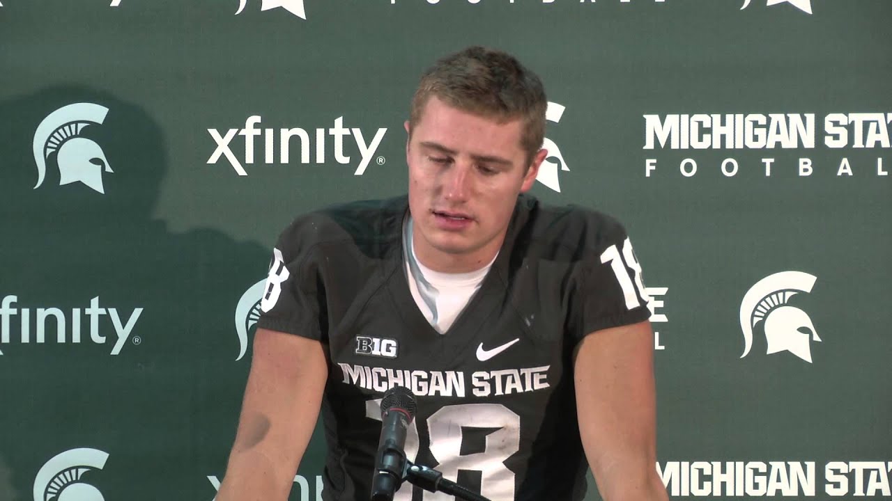 MSU Quarterback, Connor Cook, Full Homecoming Presser - YouTube