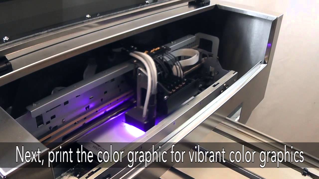 Neon UV-LED Printer - Custom Poker Chips - YouTube