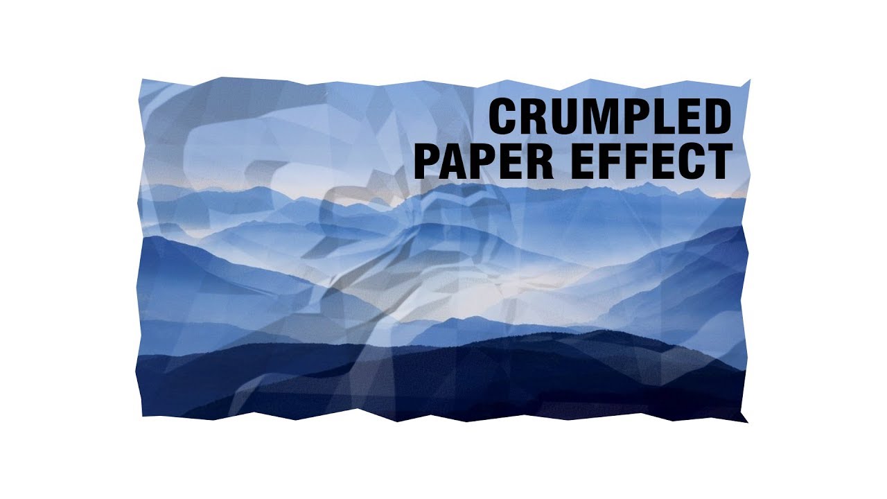 How to Make Crumpled Paper from Scratch | Learn Graphic Design For FREE ...