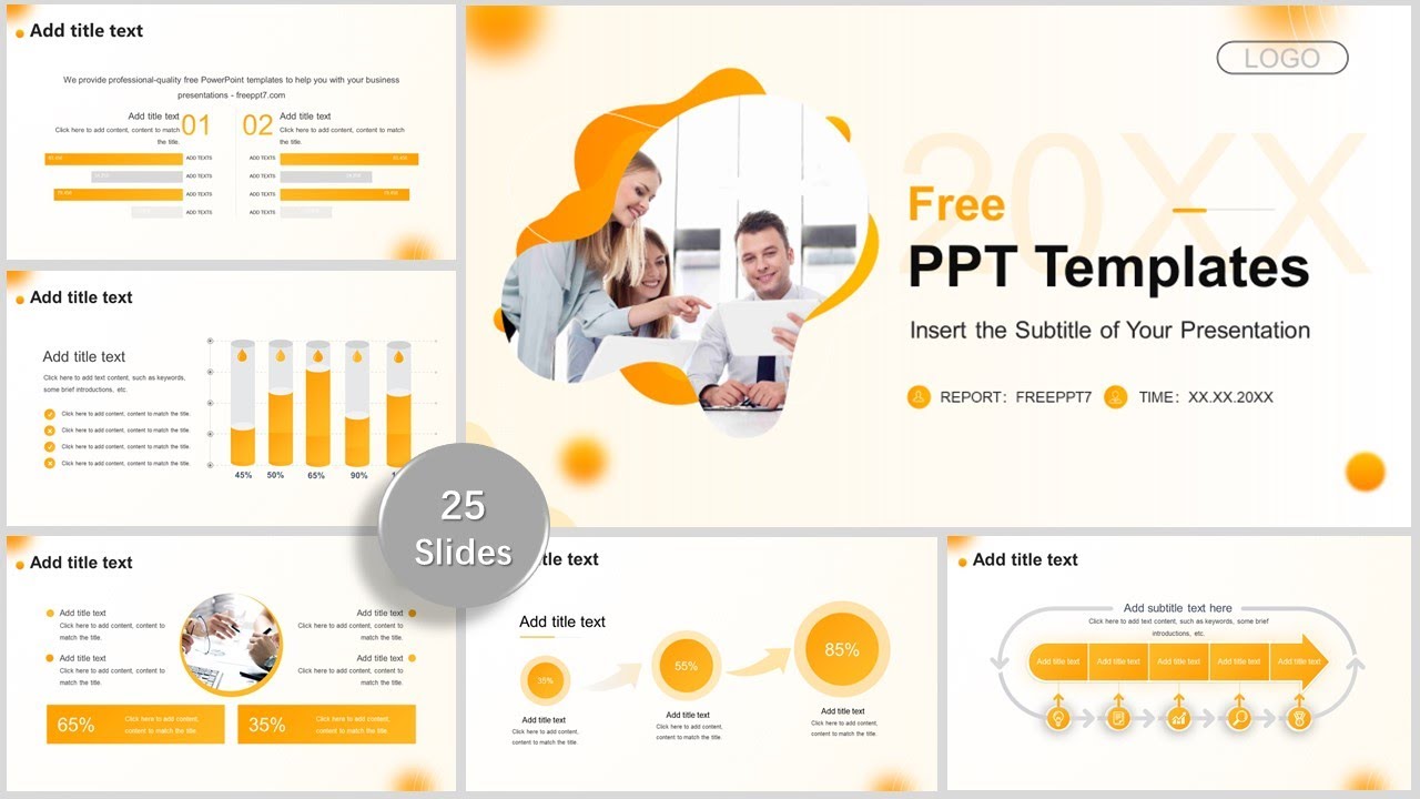 🔥The Vibrant Orange Work Report PowerPoint Templates | Free - YouTube
