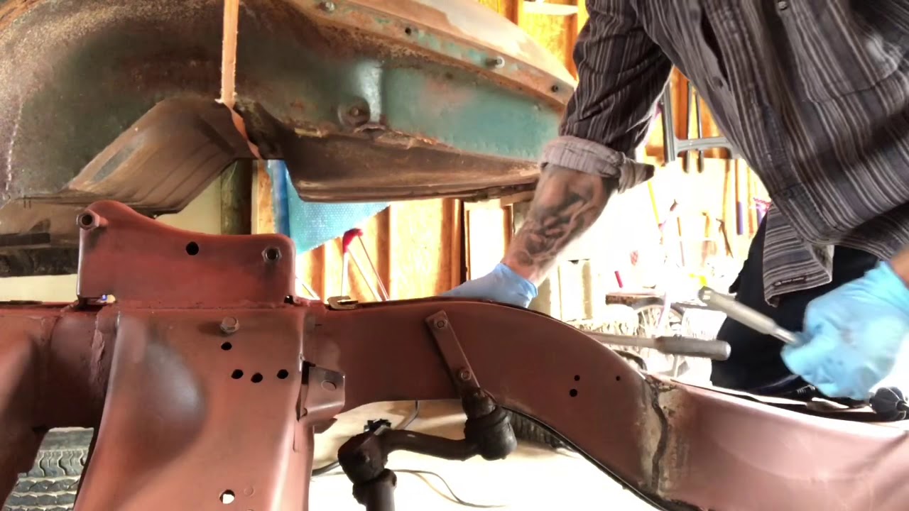 41 Pontiac rat rod front end progress - YouTube