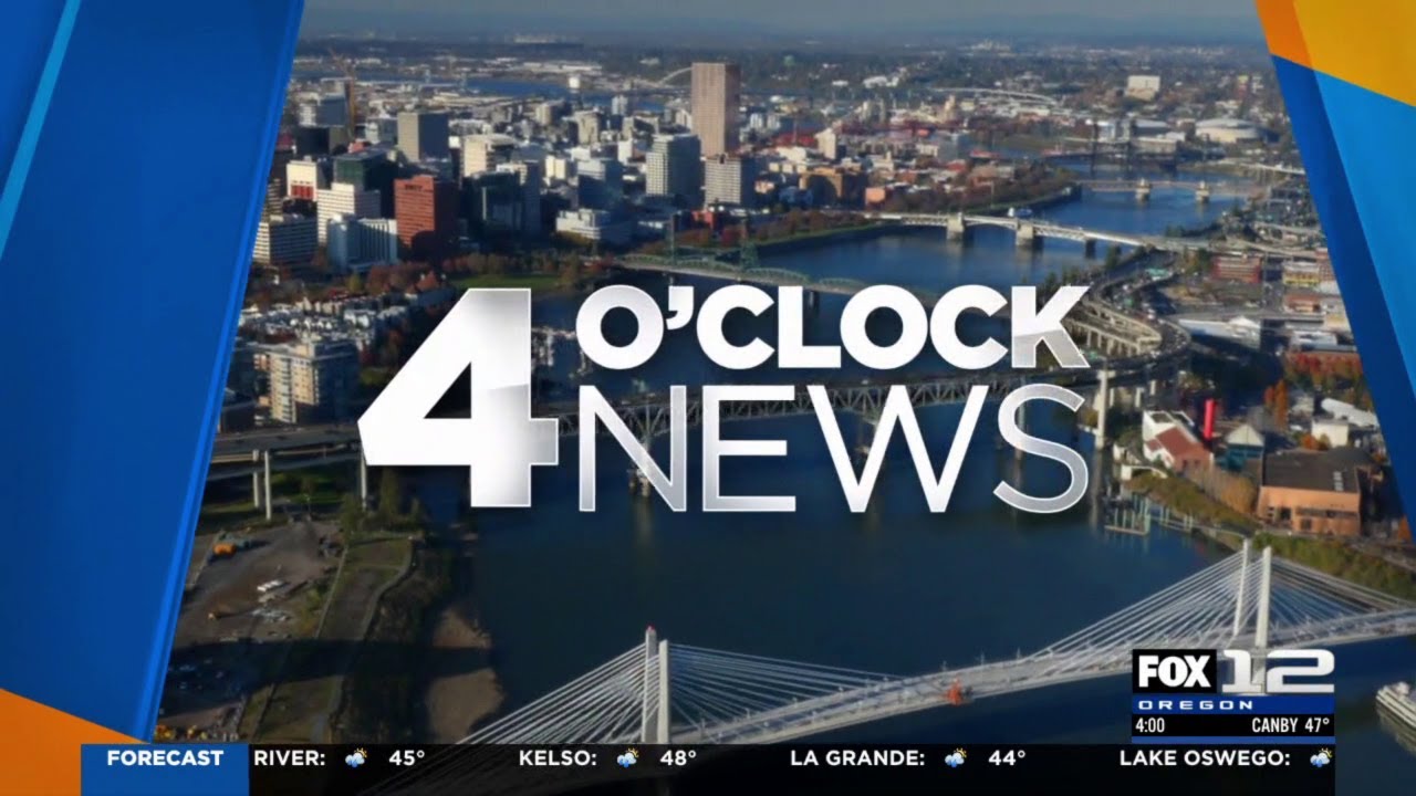 FOX 12 Oregon (KPTV) 4 O'Clock News open + close w/ Meredith Corp ID ...