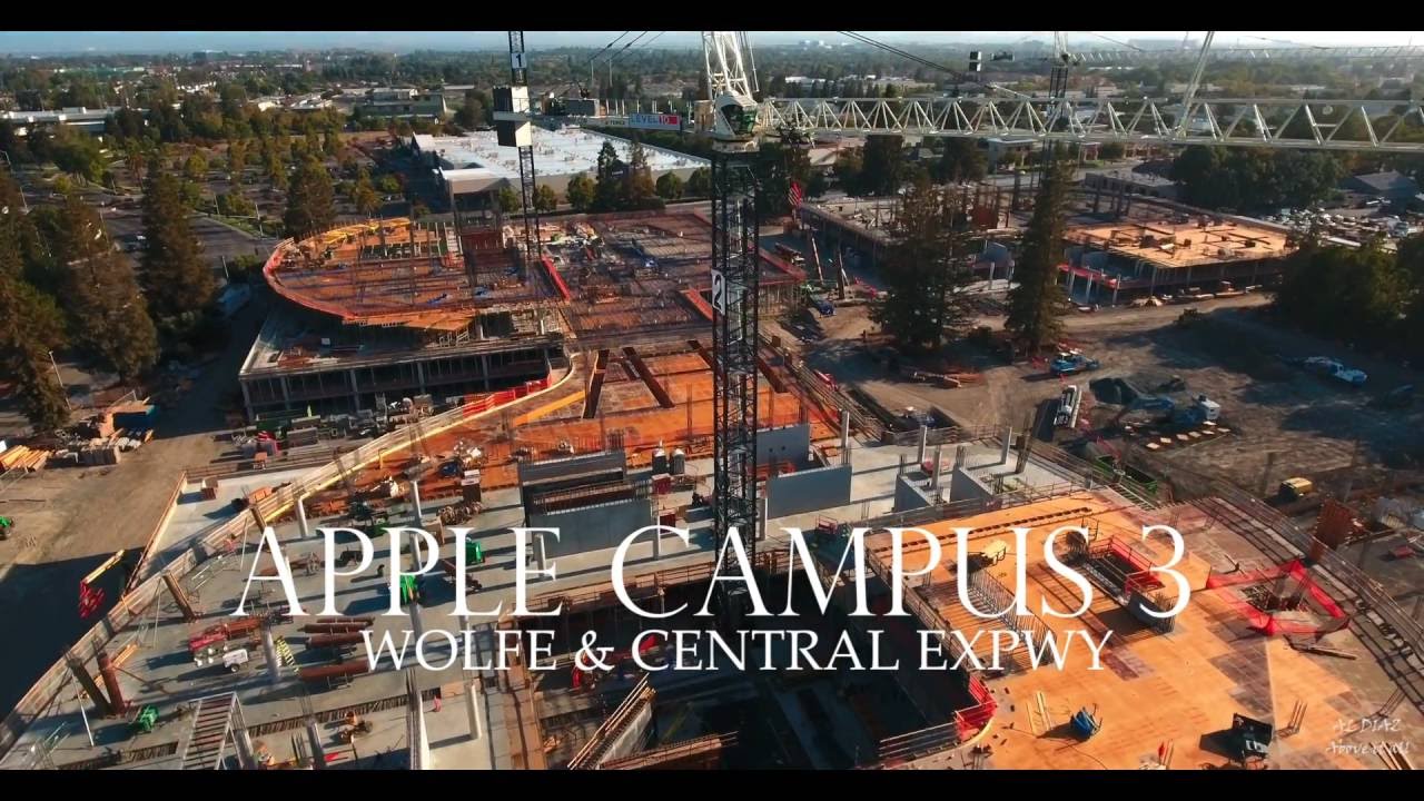 AERIAL TOUR OF APPLE CAMPUS 3 - YouTube