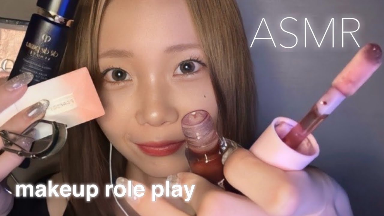 【ASMR】Make up role play💄🩷 - YouTube