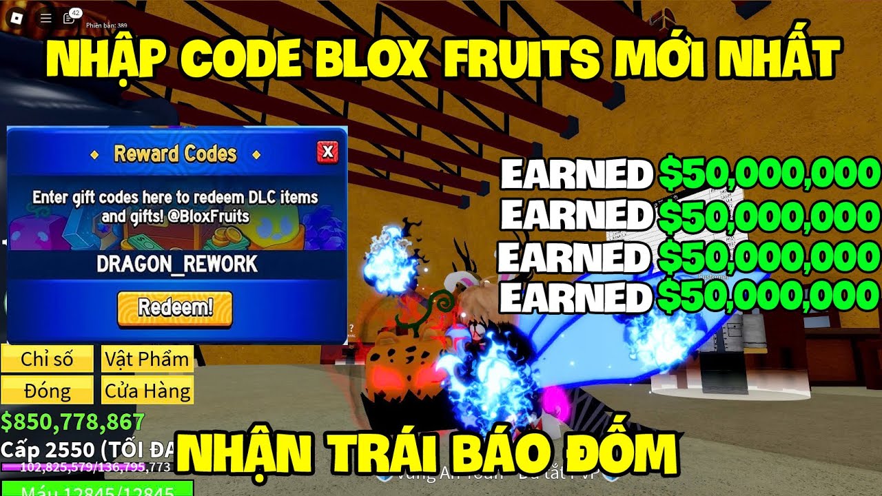 Roblox | Tổng Hợp 7 Tất Cả Code Blox Fruit x2 Exp Mới Nhất Nhận Trái ...