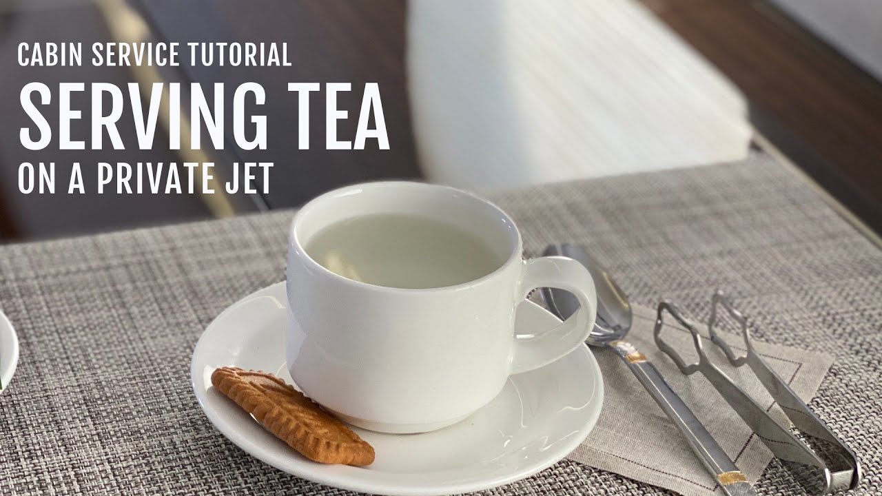 Serving Tea on a Private Jet - YouTube