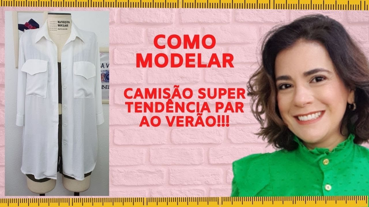COMO fazer MOLDE de CAMISÃO TENDÊNCIA com CÉLIA ÁVILA - YouTube