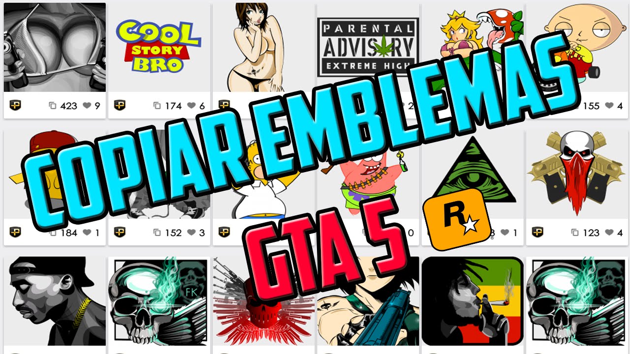 Copiar Emblemas Gta 5 Crew Fácil Rapido y Gratis SocialClub - YouTube