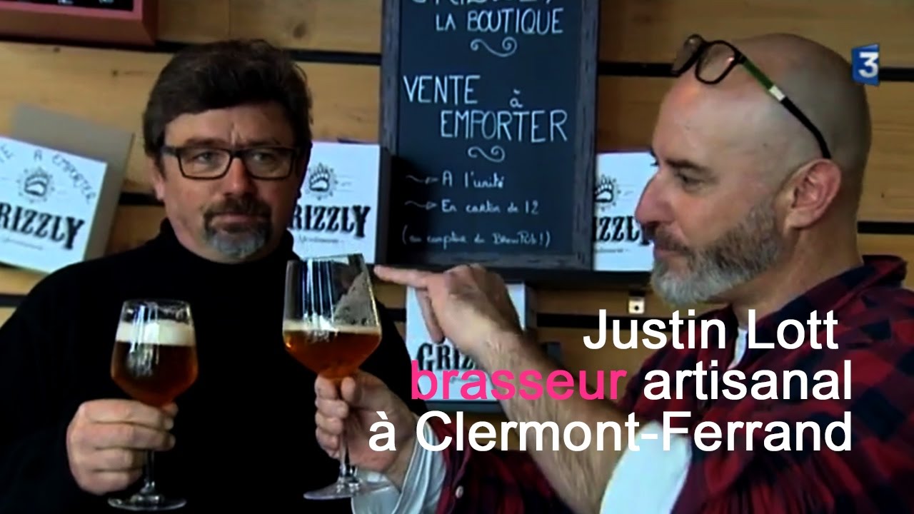 Justin Lott, un brasseur californien à Clermont-Ferrand - YouTube