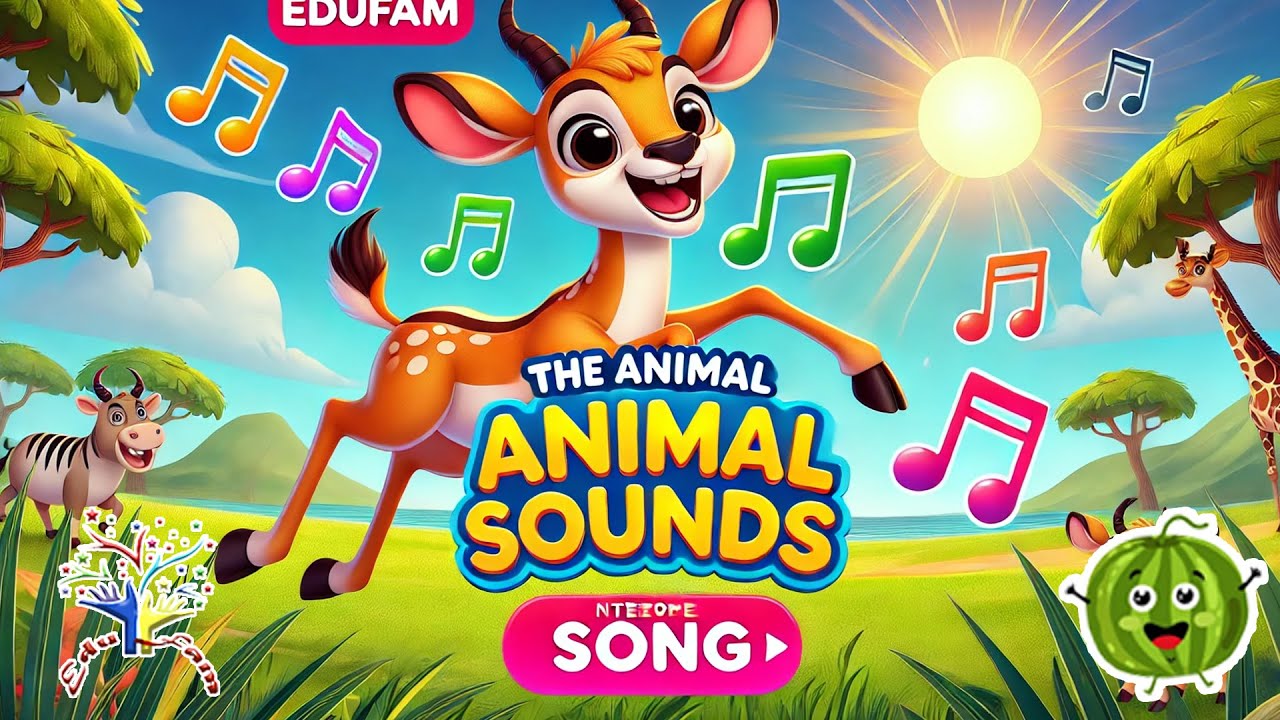 The Animal Sounds Song 🦌 | Antelope | Antelope Song | EduFam Nursery ...