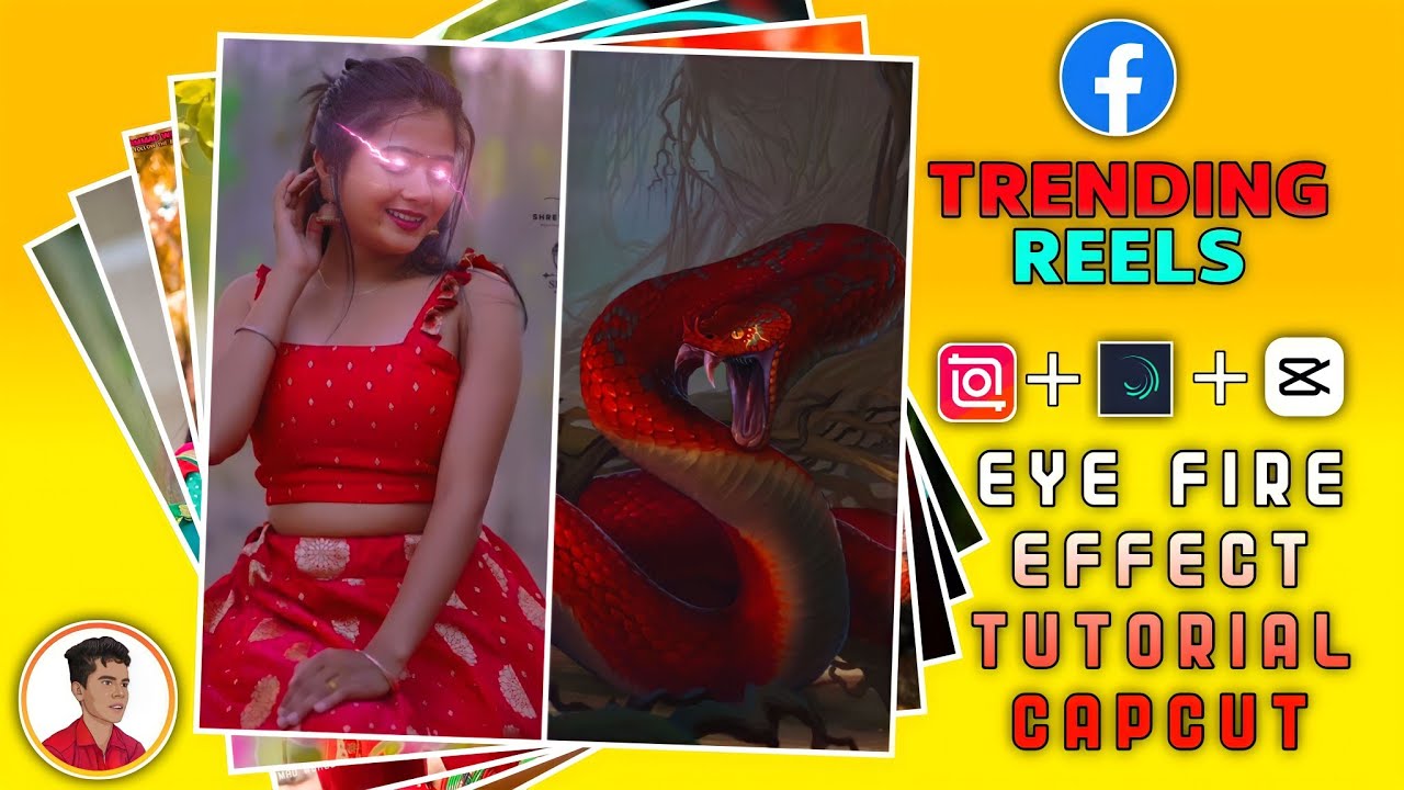 Eye Fire 🔥 Effect Tutorial Capcut || Hai Re Nagin Guri || 🐍 || Facebook Trending Status Editing ...