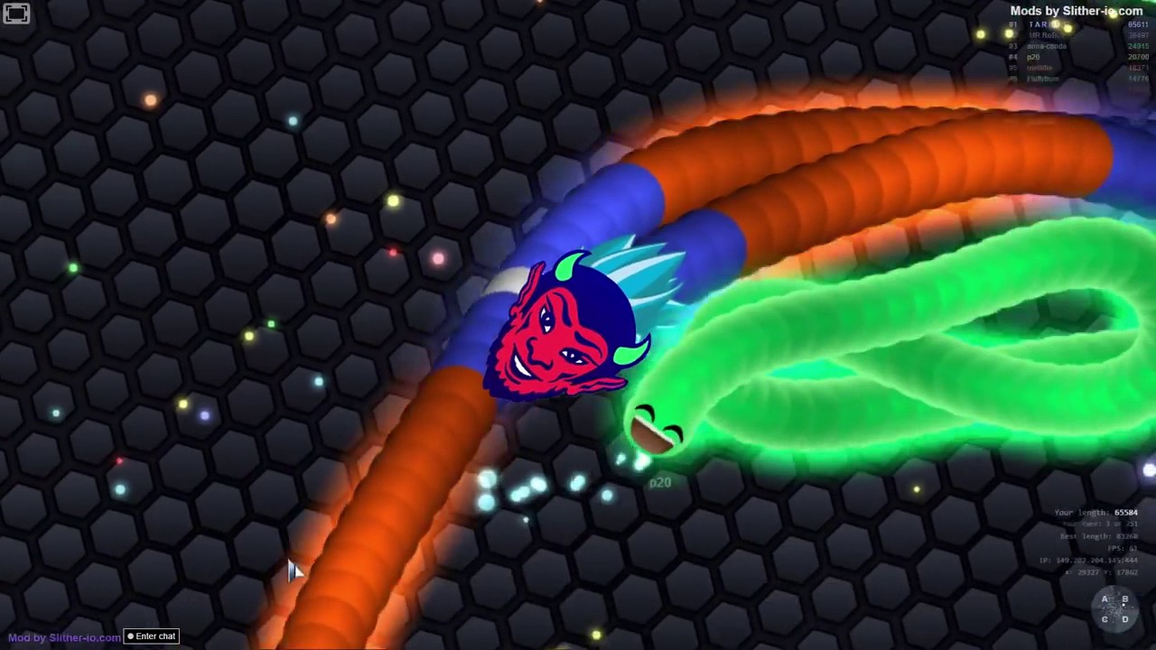 Slither io EXCELLENT SLITHERIO TACTICS #5 THE BIGGEST SNAKE Slitherio ...