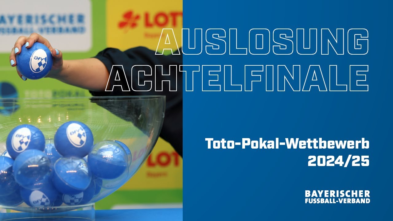 Toto-Pokal 2024/25: Auslosung Achtelfinale - YouTube