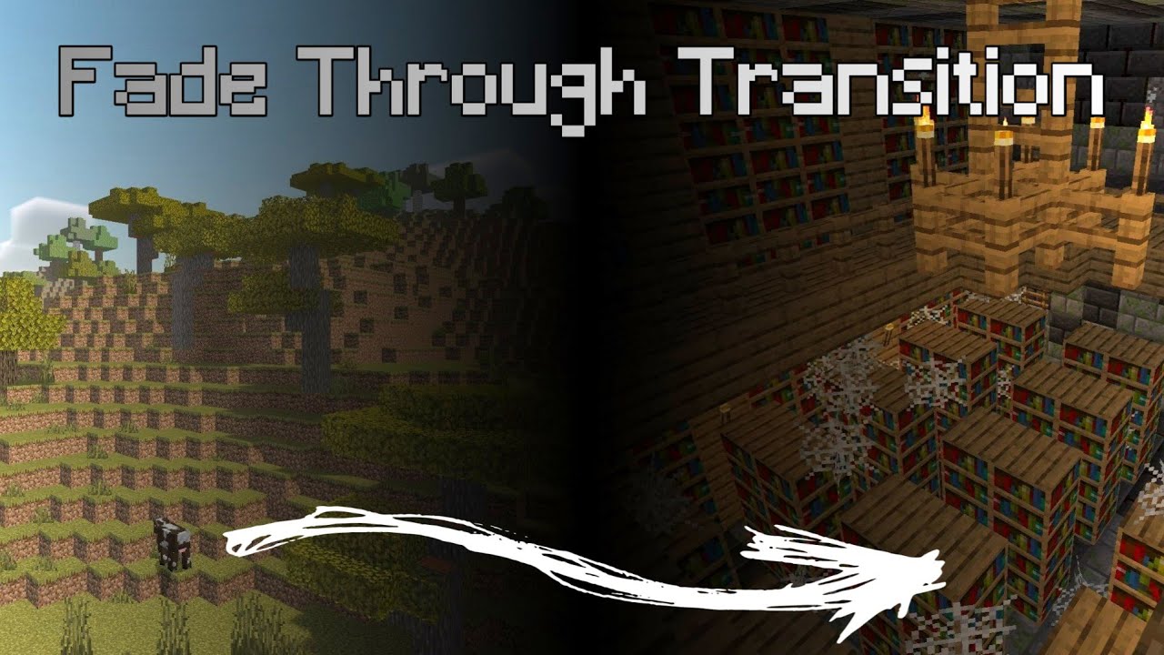 How to make fade through black transition in Minecraft - YouTube
