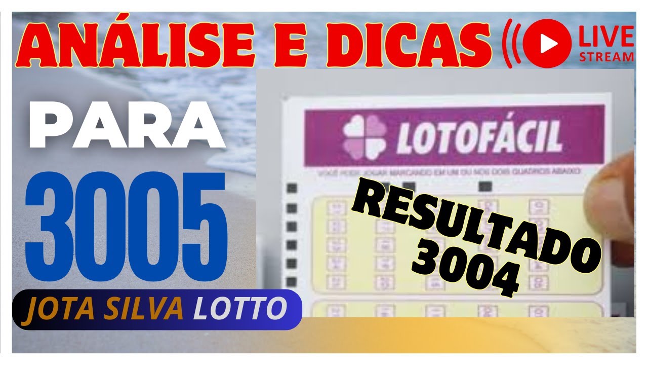 ESTUDO E ANÁLISE PARA LOTOFÁCIL 3005 - YouTube