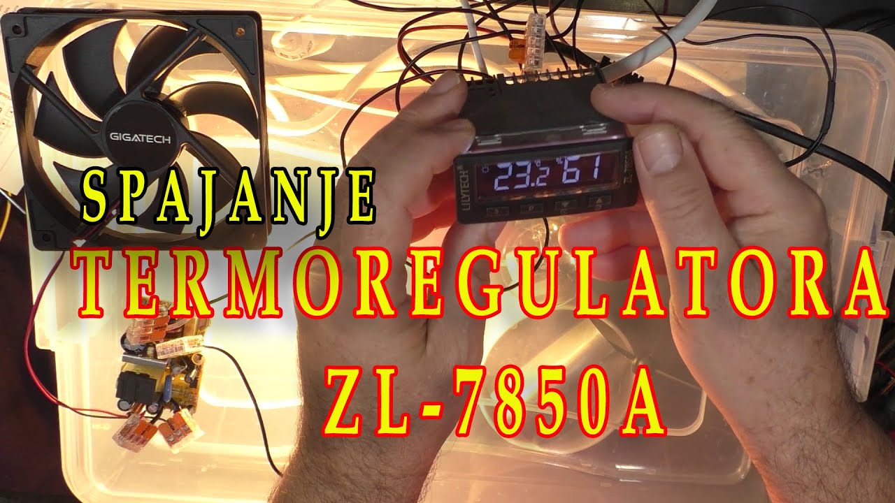 Termoregulator za inkubator ZL 7850A povezivanje | Wiring ZL7850A ...