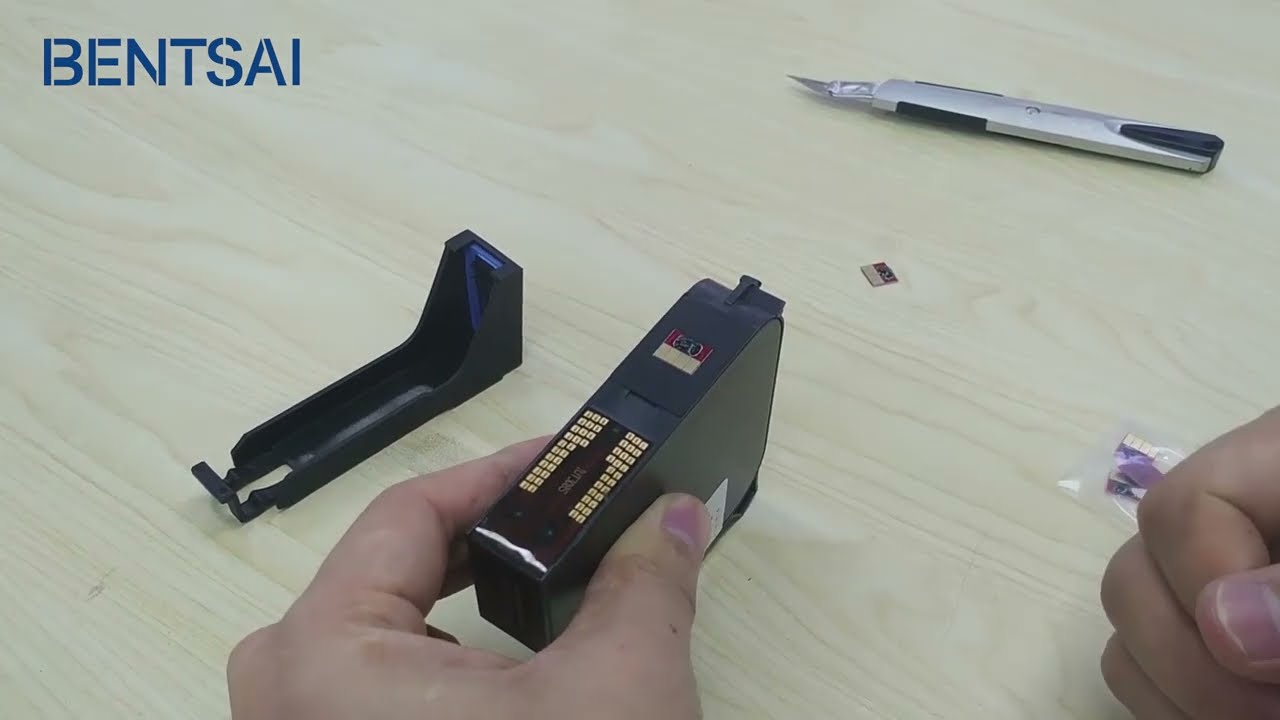 How to refill ink cartridge for BENSTAI B30 and B80 handheld inkjet ...