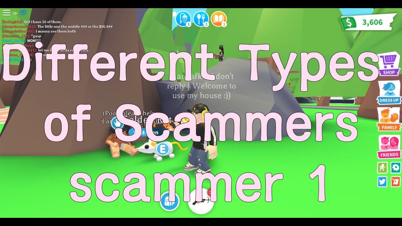 Different types of scammers | Adopt Me | Roblox - YouTube