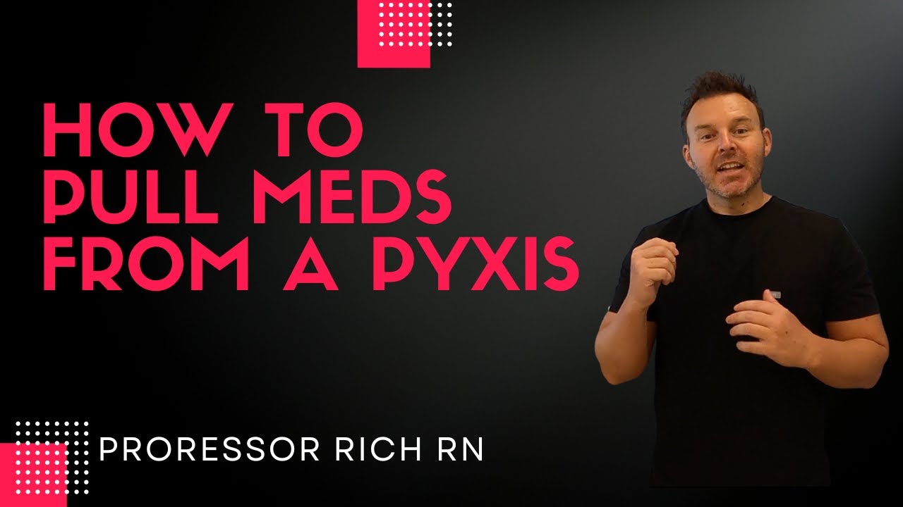 Pulling Meds from a Pyxis (nursing) - YouTube