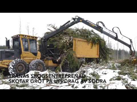 Skotning av GROT med risrede och risgrip