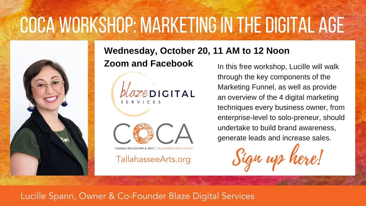 COCA Workshop: Marketing in the Digital Age, with Lucille Spann of ...