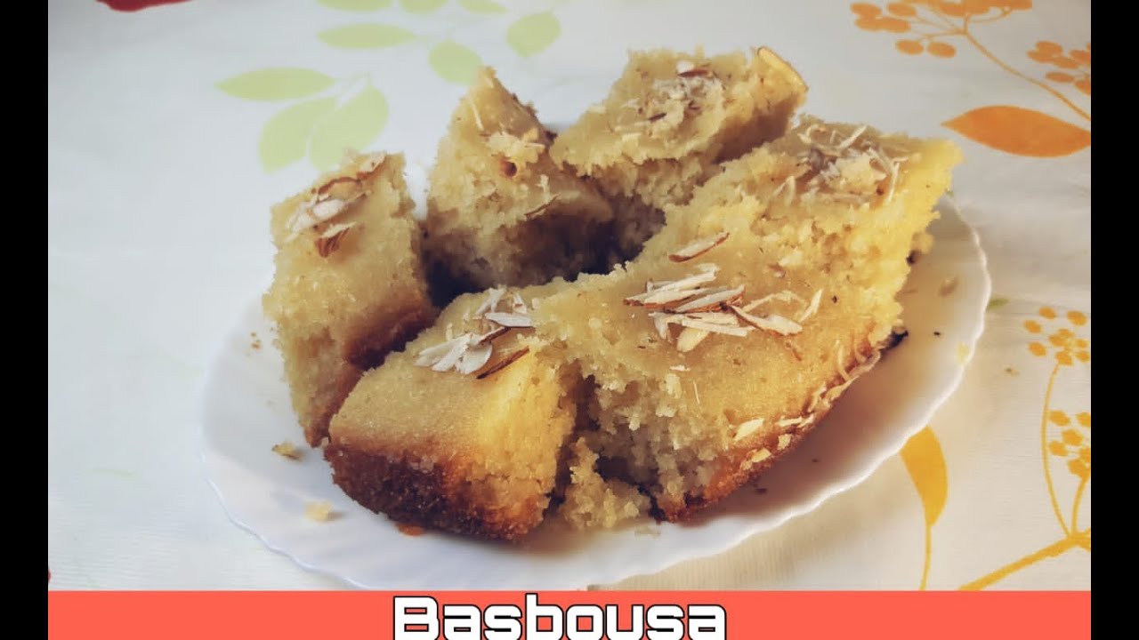 Arabic Dessert Basbousa (Harissa) without oven | semolina's sweet ...