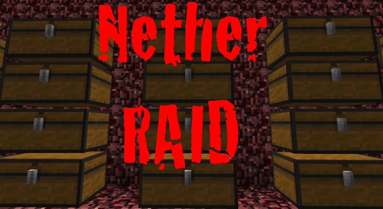 Minecraft RAIDING A RICH LAVA COVERED NETHER BASE! - YouTube