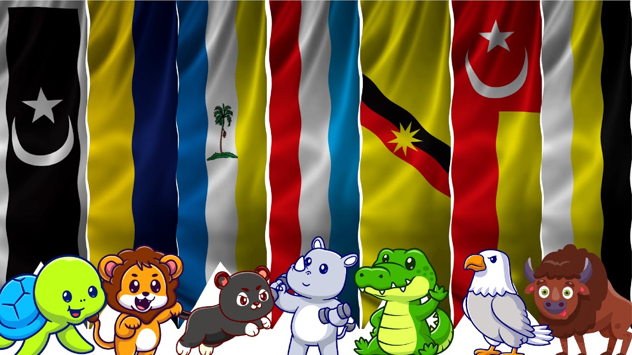 Simbol Haiwan Setiap Negeri Di Malaysia (˶˃ ᵕ ˂˶)😍 #benderamalaysia ...