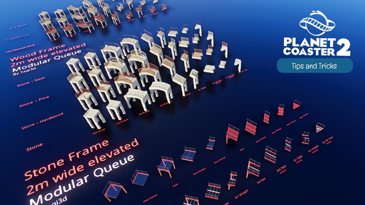 Ultimate Queue Kit - Planet Coaster 2 - YouTube