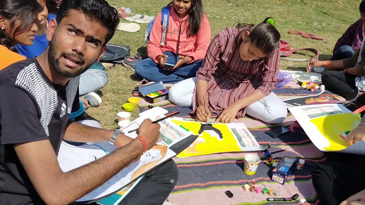Painting competition about sexual harassment DVC orai - YouTube