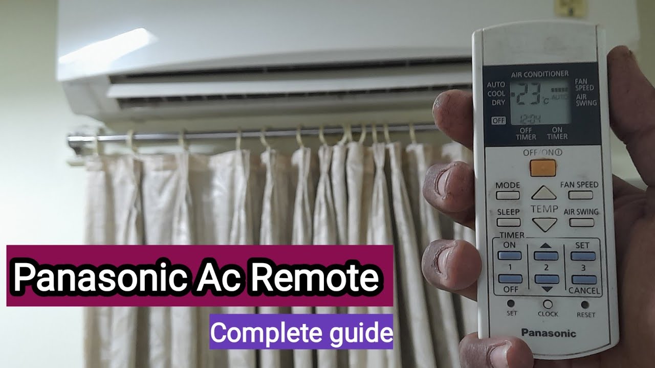 panasonic ac remote demo | Gayatri AirZone - YouTube