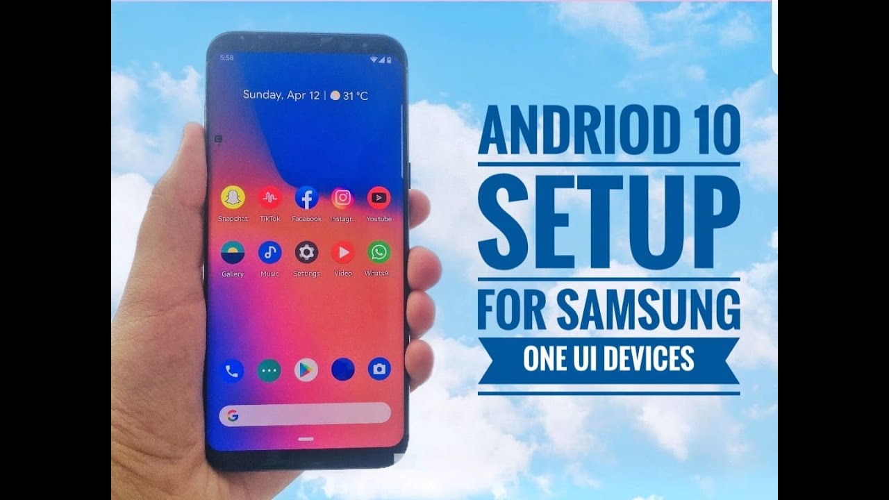 Andriod 10 Setup For Samsung One UI Devices ! - YouTube