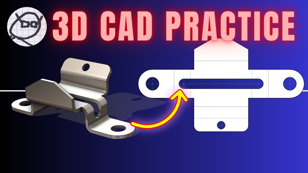 CAD Modeling Challenge - Onshape, SolidWorks, Fusion360 - Curved slot ...
