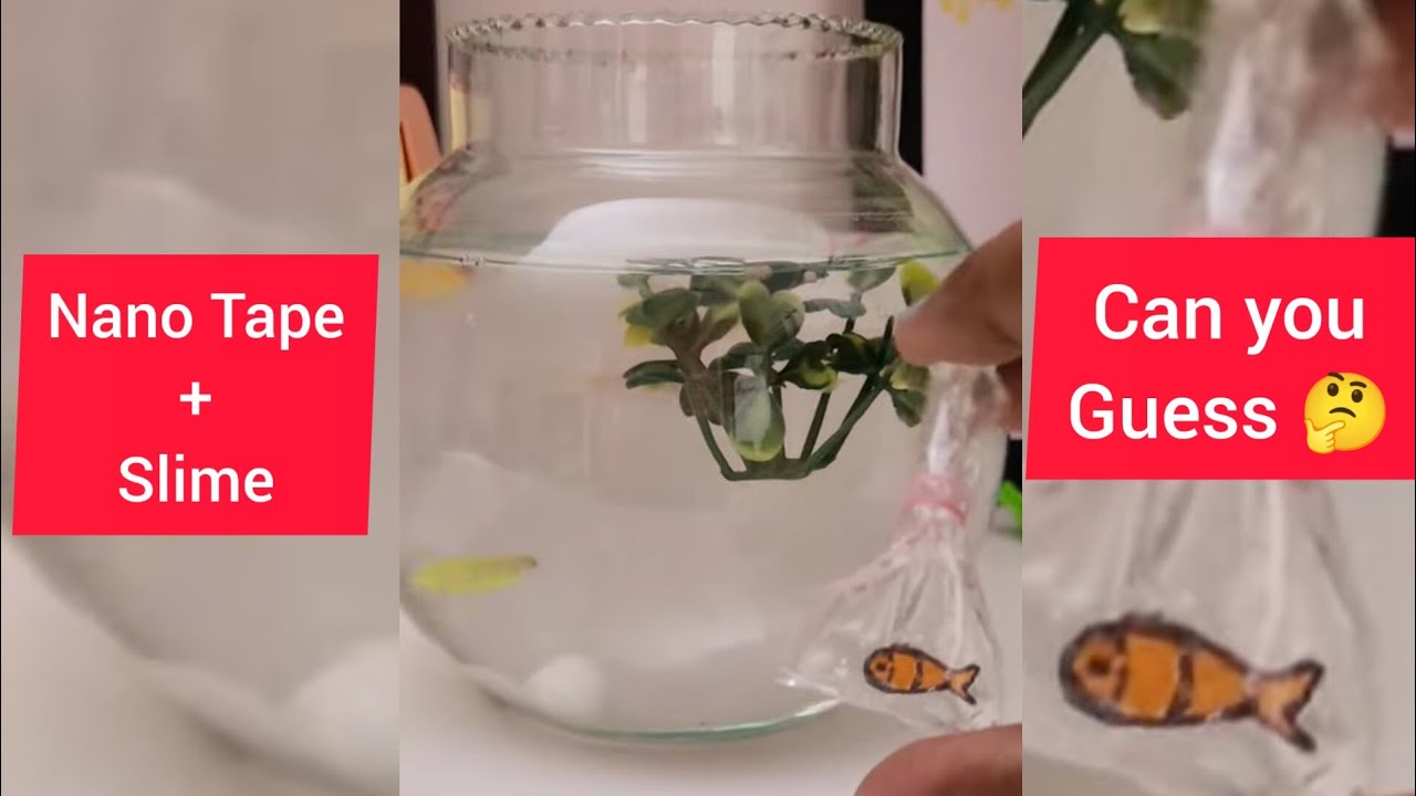 Nano tape craft/ Simple nano tape craft/ Easy nano tape craft/ DIY fish ...