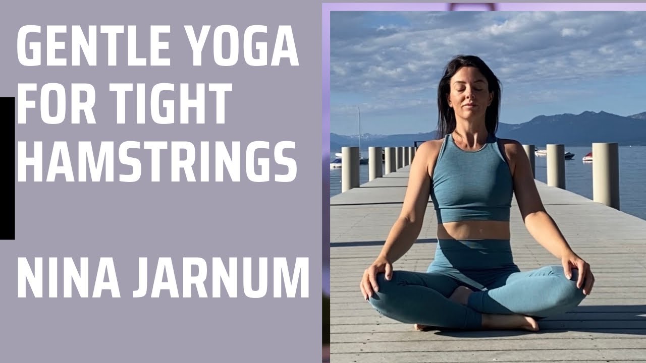 Gentle yoga for tight Hamstrings - YouTube
