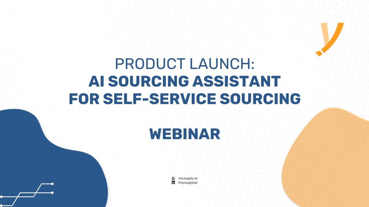 mysupply AI Buying Assistant for Self Service Sourcing Product Launch ...