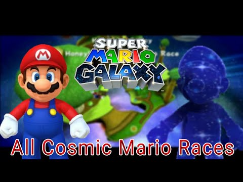 All Cosmic Mario Races in Super Mario Galaxy - YouTube