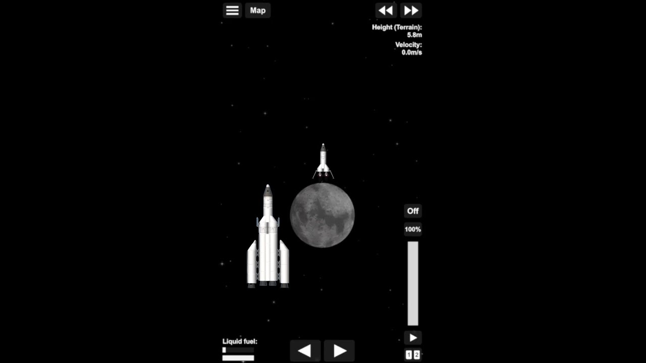 How to go to the moon and back EASY in Space Flight Simulator FREE ...