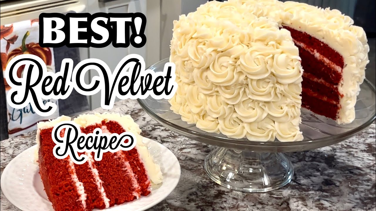 THE BEST Red Velvet Cake Recipe! Moist, Pretty and EASY!!! - YouTube