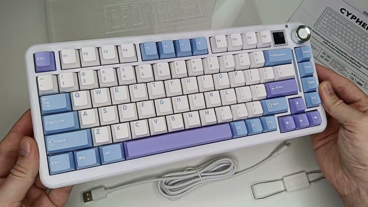 Epomaker Cypher 81 Крутая механическая клавиатура для работы и игр - YouTube