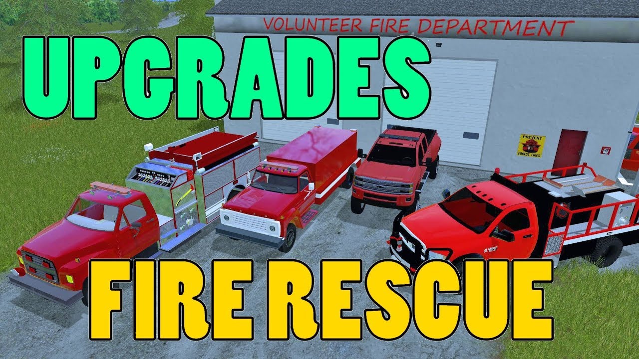 Farming Simulator 17 | Fire Rescue Upgrades | Volunteer Station | Brush ...