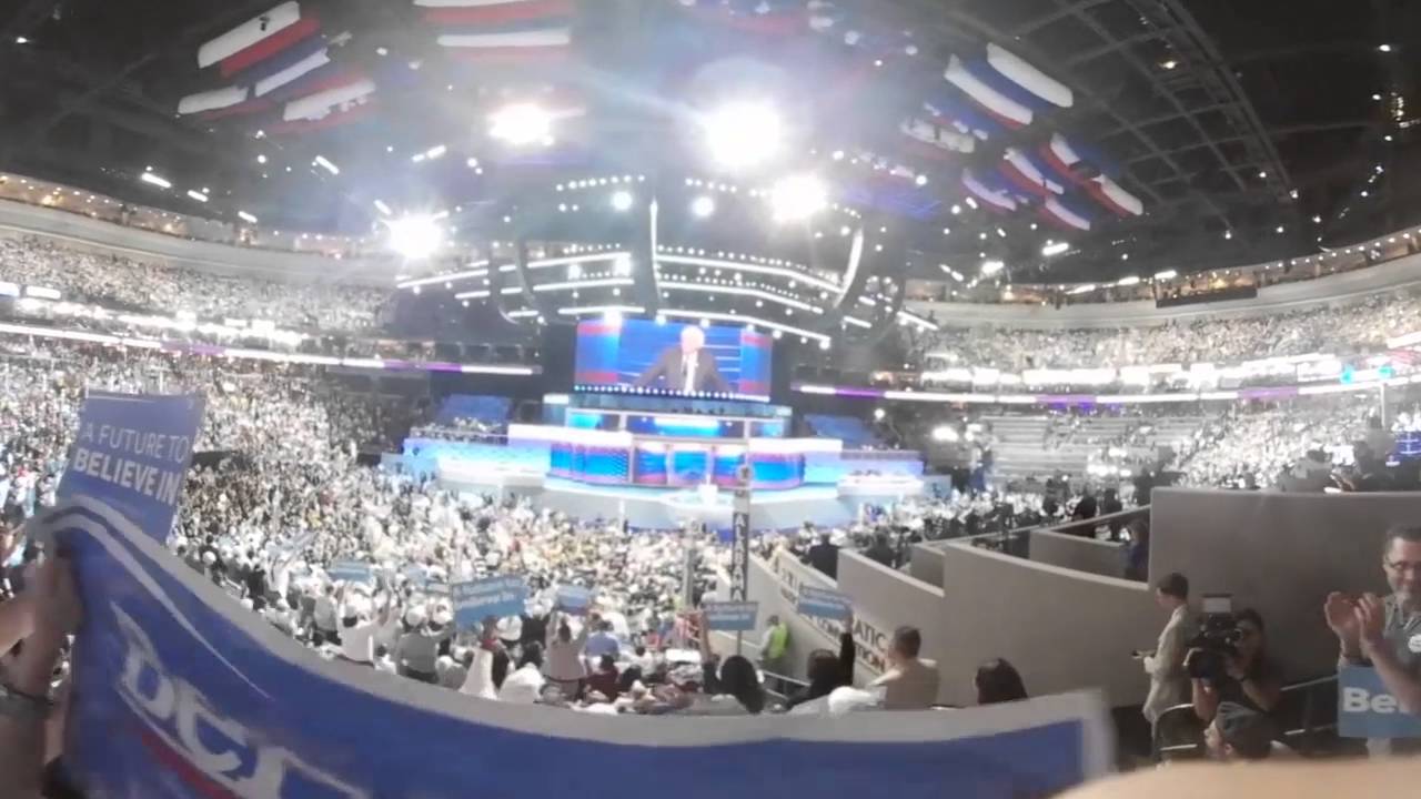 360° Look Inside Bernie Sanders' Speech At 2016 Democratic National ...