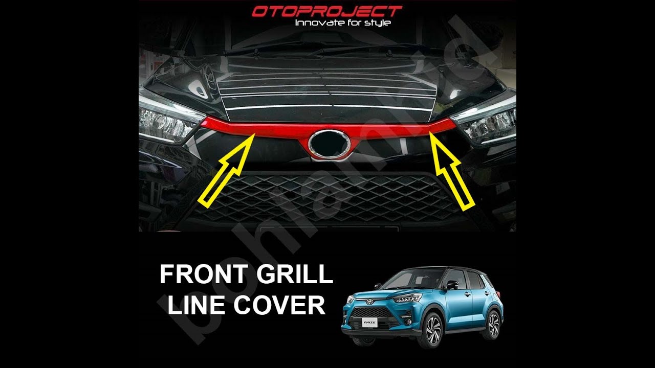 Front Grill Line Cover Toyota RAIZE Daihatsu ROCKY Otoproject Cover ...