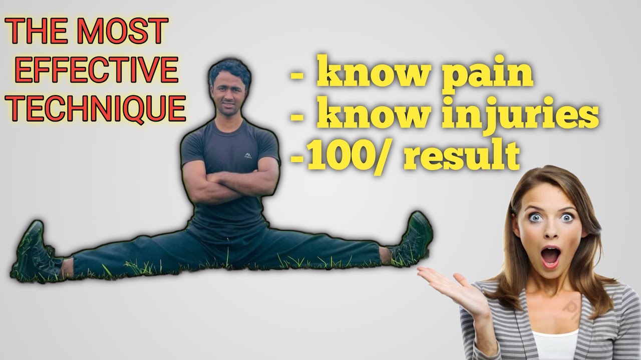 Easy way to do media split/yoga exercises| 8 minutes stretching routine ...