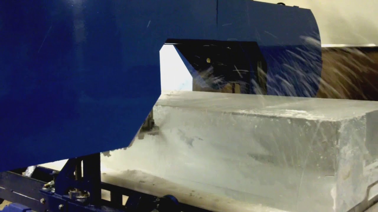 The Ricksaw a professional ice carvers saw - YouTube