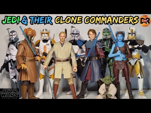 Jedi & Their Clone Commanders - Star Wars Black Series Collection - YouTube