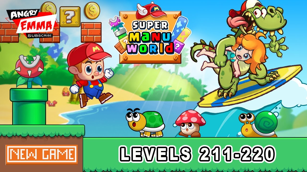 Super Manu World (Super Bino Bros) - Levels 211-220 - YouTube