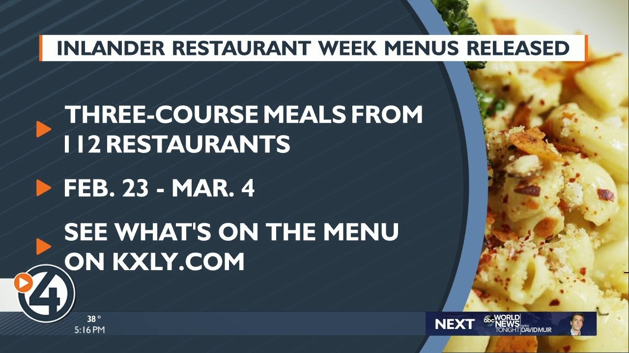 See what's on the menu for Inlander Restaurant Week this year - YouTube