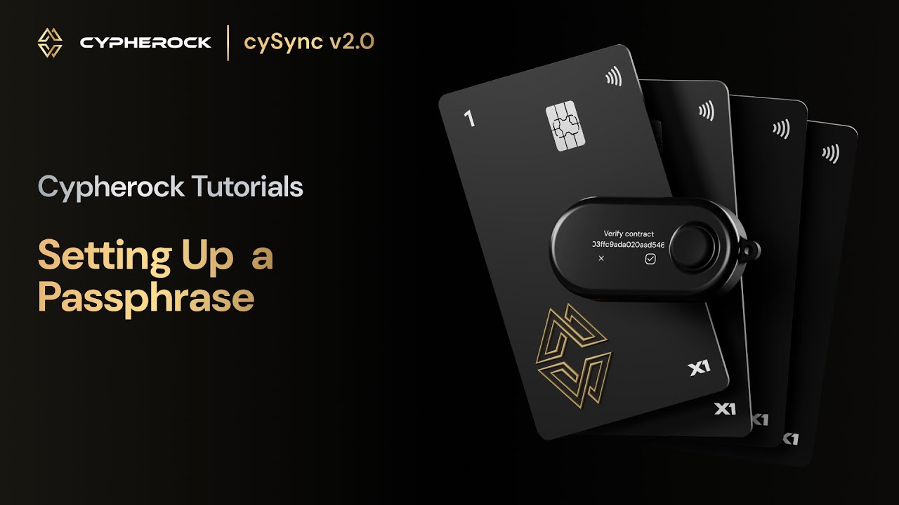 How to Set Up a Passphrase for Wallets in Cypherock X1 Hardware Wallet ...